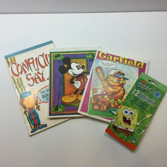 Unbranded | Office | Vintage Disney Garfield Spongebob Tablets Note Pad ...